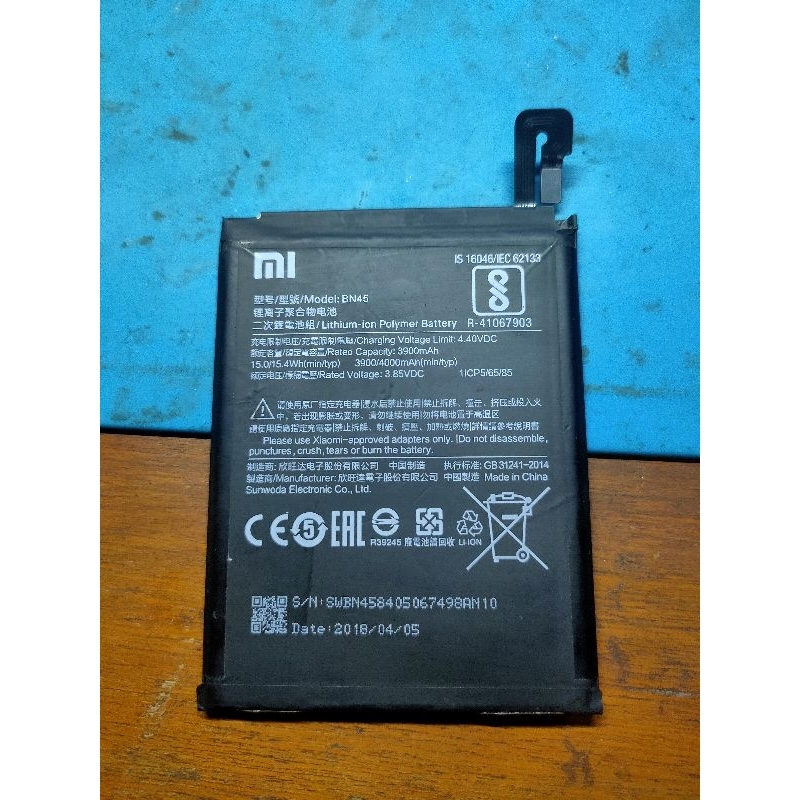 Jual Baterai/Batre Redmi Note 5 Pro ORI Copotan BN45 | Shopee Indonesia