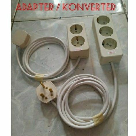 Jual Adapter kaki 3 Broco Konverter Travel Arab Saudi UMROH 2,3 Lubang ...