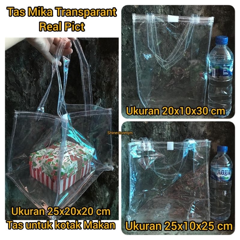 Jual Tas Mika Transparan / Tas mika Souvenir /Goodie Bag /Tas Hampers mika | Shopee Indonesia