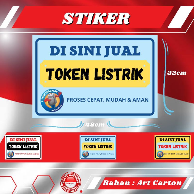Jual STIKER JUAL TOKEN LISTRIK | Shopee Indonesia