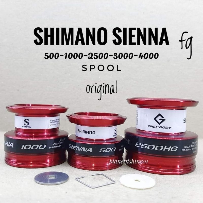 Jual spool shimano sienna fg 500 1000 2500 3000 4000 / gulungan spool ...