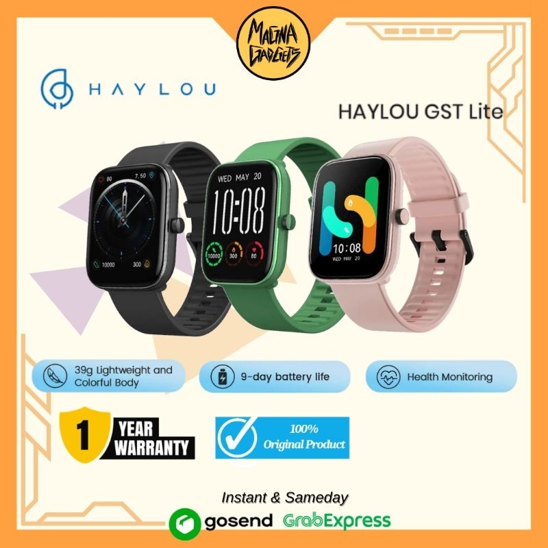 Jual Haylou GST Lite LS13 Smartwatch 1.69" TFT Display SpO2 Tracking 30 ...