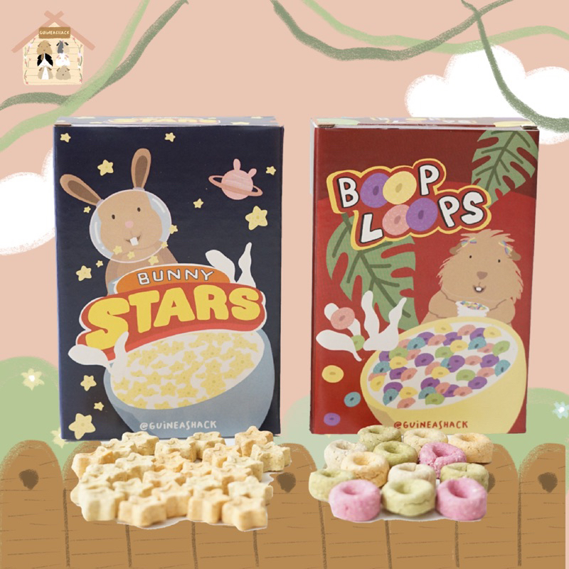 Jual Guinea Shack Cereal Edition Boop Loops Bunny Stars Treats Guinea ...