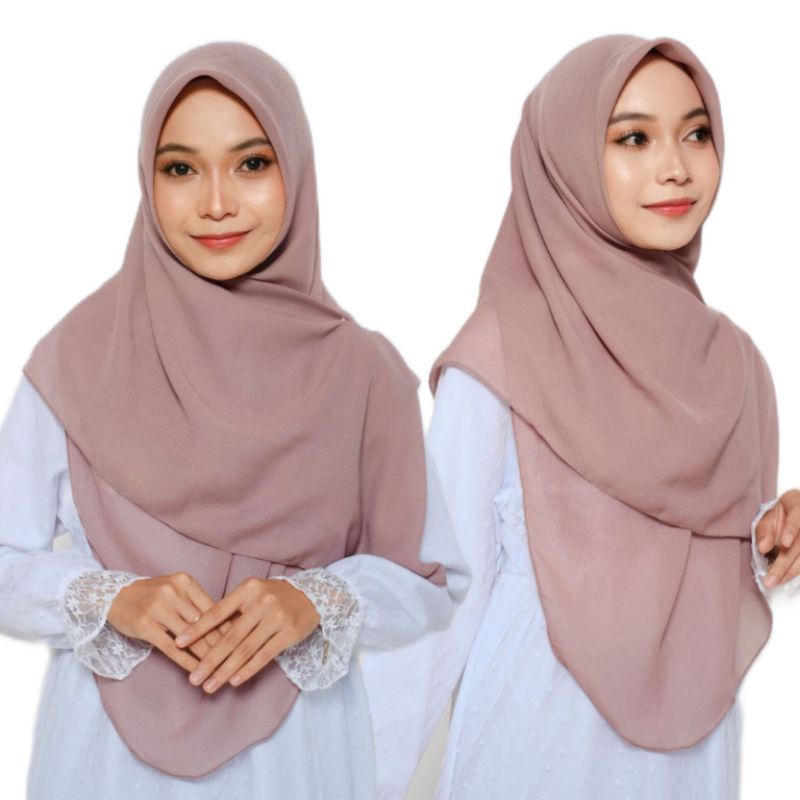Jual DAIFA HIJAB| SEGI EMPAT OVAL BELLA SQUARE JAHIT TEPI PREMIUM ...