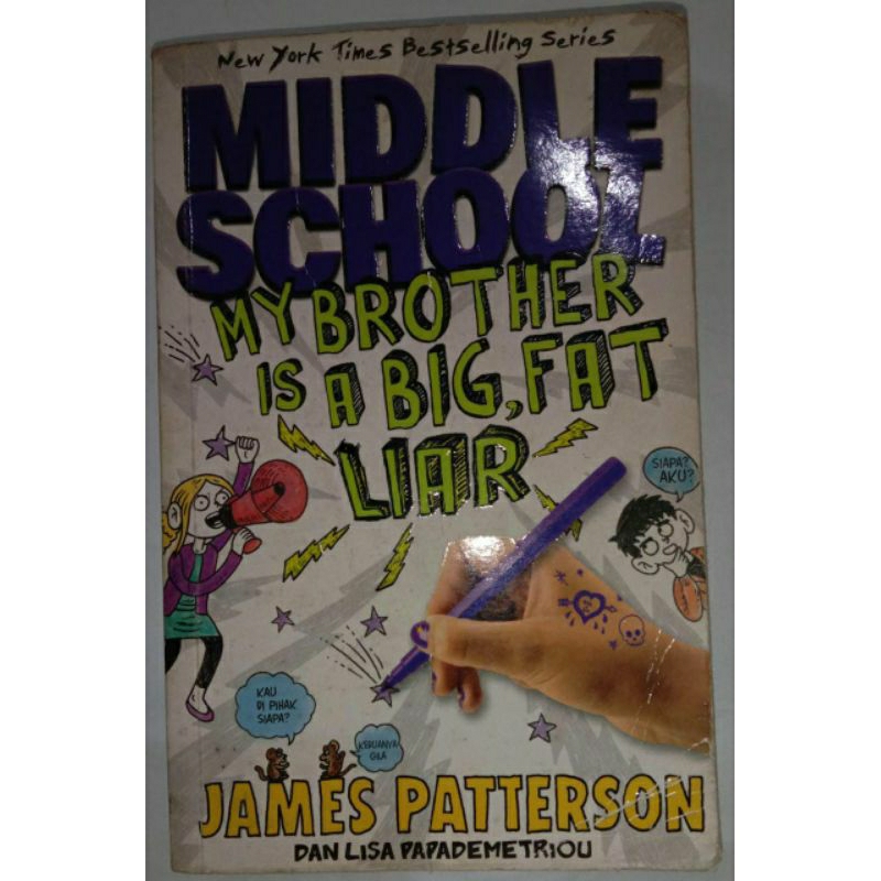 Jual Middle School: My Brother Is A Big Fat Liar By James Patterson ...