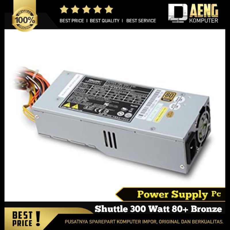 Jual Power Supply Psu power suplay mini PC Shuttle 300 watt 80 Plus ...