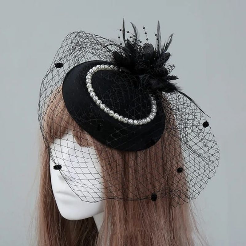 Jual TOP-09 Fascinator hat topi gatsby gaya ala eropa vintage headpiece ...