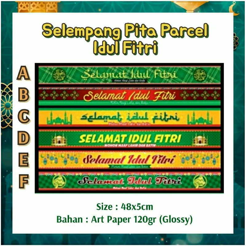 Jual Selempang Parcel Lebaran Pita Kertas Sabuk Hampers Idul Fitri ...