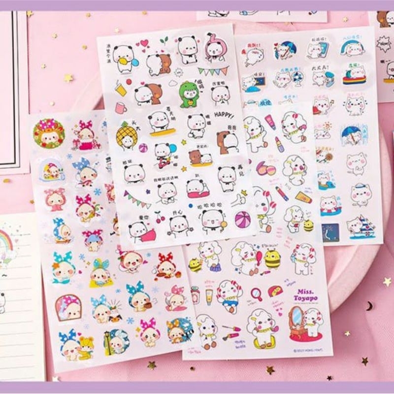 Jual Stiker Lucu Animal Cartoon Cute Sticker | Shopee Indonesia