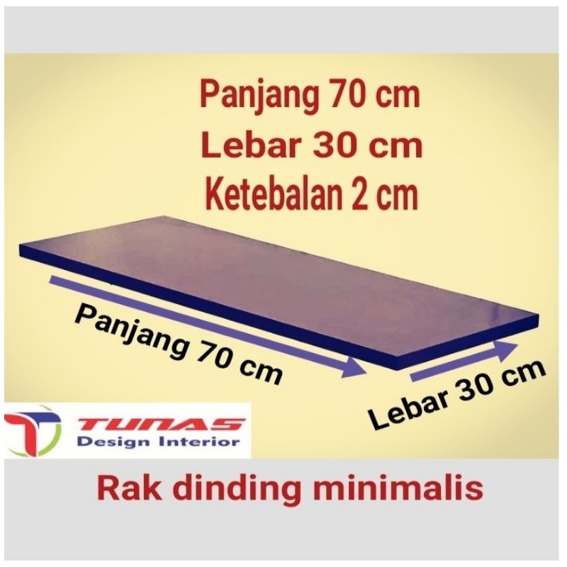 Jual rak dinding minimalis aesthetic ukuran 70 cm lebar 30 cm ambalan ...