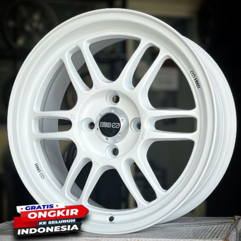 Jual Velg Enkei RPF1 Putih Rossi Ring 15 Mobil Brio Agya Jazz Corolla R15 Lebar 7 Pcd 4x100 ...