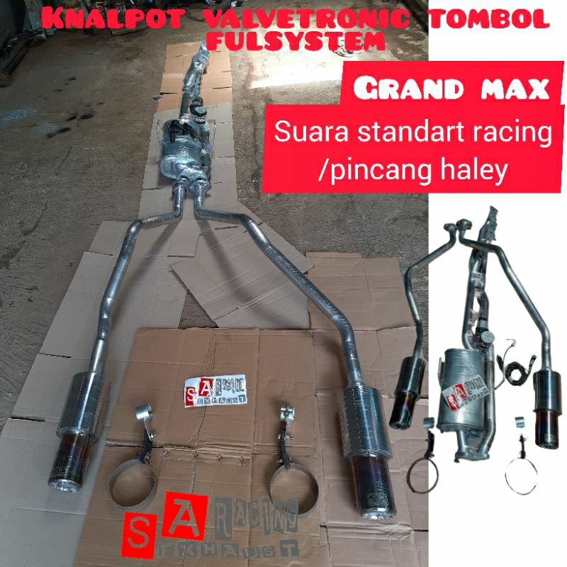 Jual knalpot header valvetronic tombol standart racing,suara pincang ...