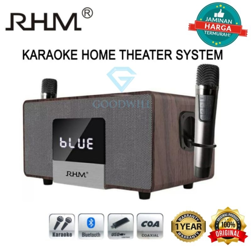 Jual RHM RM-K222 Karaoke Home Theatre System / Speaker Karaoke Portabel Komplit Canggih | Shopee ...
