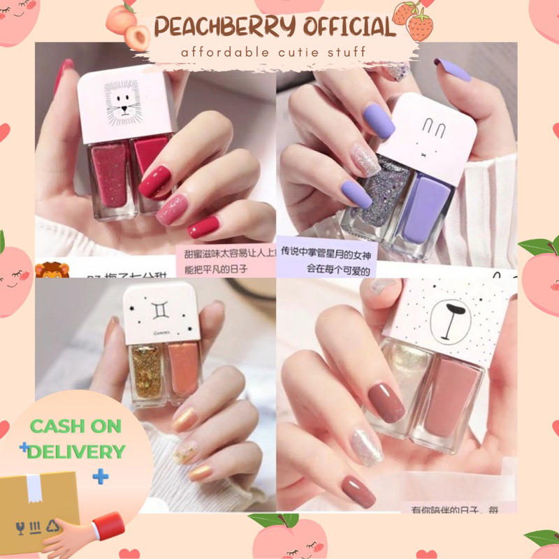 Jual 2IN1 KUTEK HALAL KUTEKS 2 TONE KUTEK KOREA Cat Kuku muslimah Gel ...