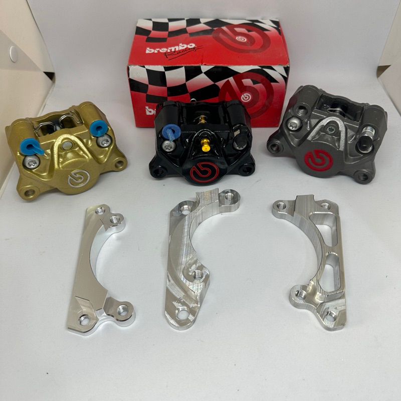 Jual PAKET KALIPER 2 PISTON BIG LOGO THAILAND MODEL KTC PLUS BREKET MIO BEAT FINO XEON VARIO ...