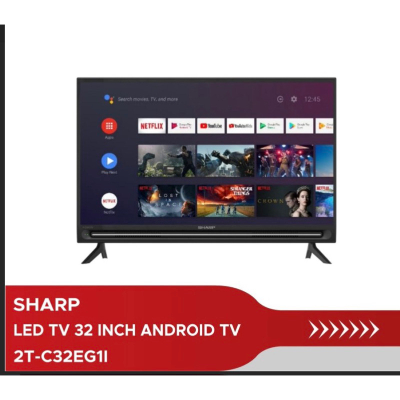 Jual SHARP LED TV 32 Gogle 2T-C32EG1I ANDROID SMART / 32EG1I / 32eg | Shopee Indonesia