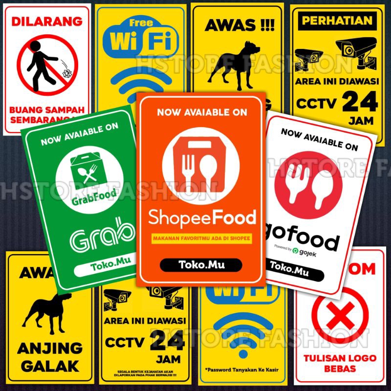 Jual Stiker Shopeefod Grabfod Stiker CCTV Custom Lengkap Stiker Now ... Jual Stiker Shopeefod Grabfod Stiker CCTV Custom Lengkap Stiker Now ...