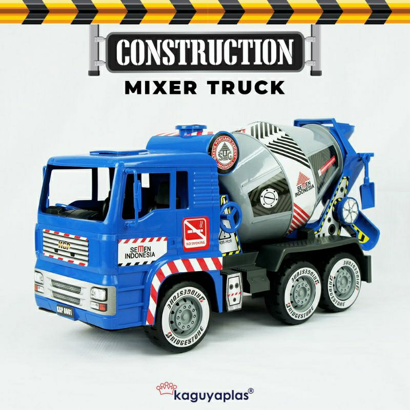 Jual Mainan Mobil Truk Molen Kontruksi Mixer Jumbo | Shopee Indonesia