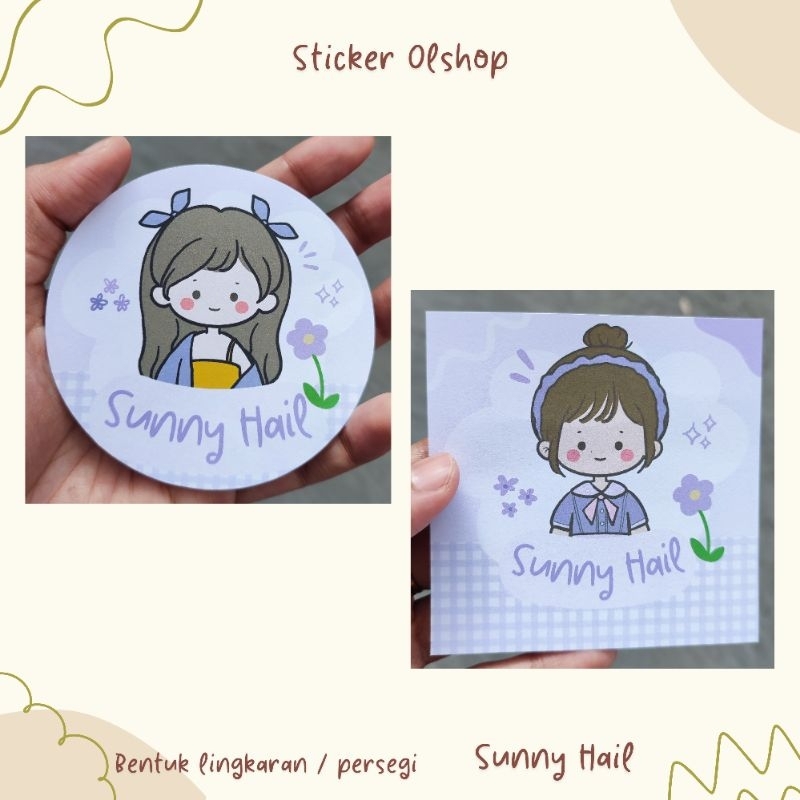 Jual [BACA DESKRIPSI] Cetak Sticker Bentuk Lingkaran & Persegi Untuk ...