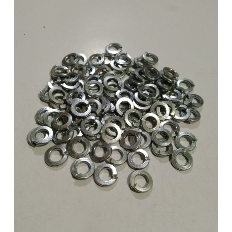 Jual 100 pcs ring per m5 putih galvanis 5 Mili ( untuk baut 8 ...
