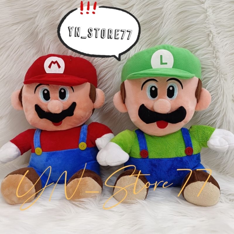 Jual Boneka Super Mario Bros dan Luigi Ukuran Besar | Shopee Indonesia