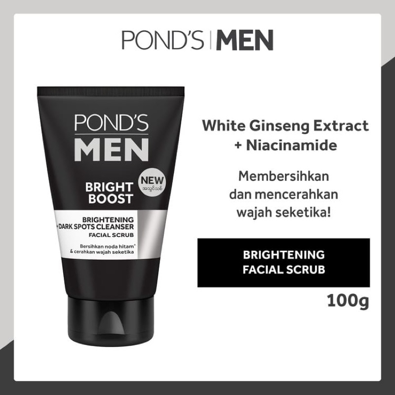 Jual Ponds Men Bright Boost Sabun Cuci Muka Brightening Facial Wash ...