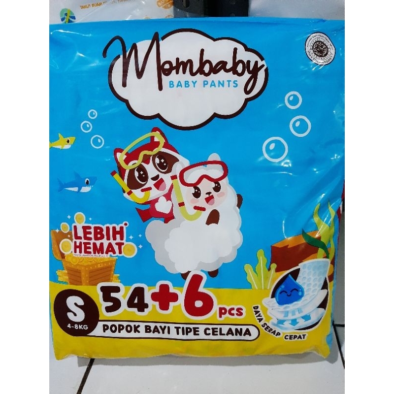 Jual MOMBABY Pants (JuMBO,isi banyak) S.54+6/M.50+6/L.42+6/XL.36+6/XXL.32+6 | Shopee Indonesia