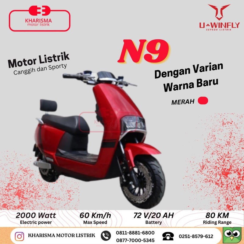 Jual Motor Listrik New N9 Pro Uwinfly | Shopee Indonesia