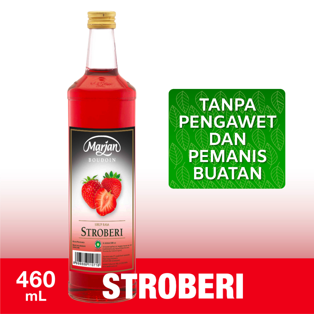 Jual Marjan Boudoin Syrup Strawberry 460ml | Shopee Indonesia