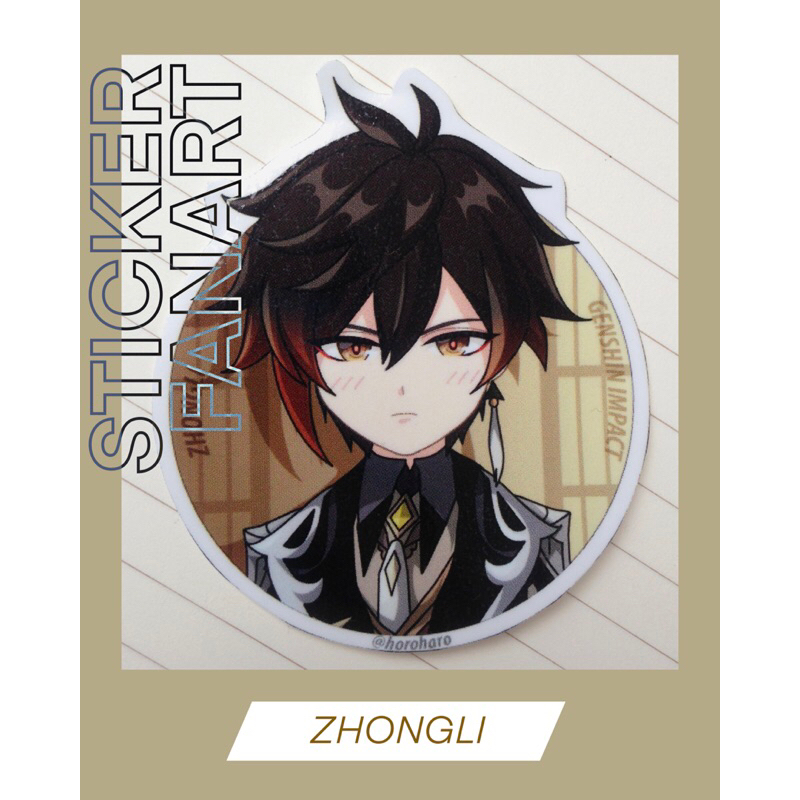 Jual Sticker fanart ZHONGLI genshin impact | Shopee Indonesia