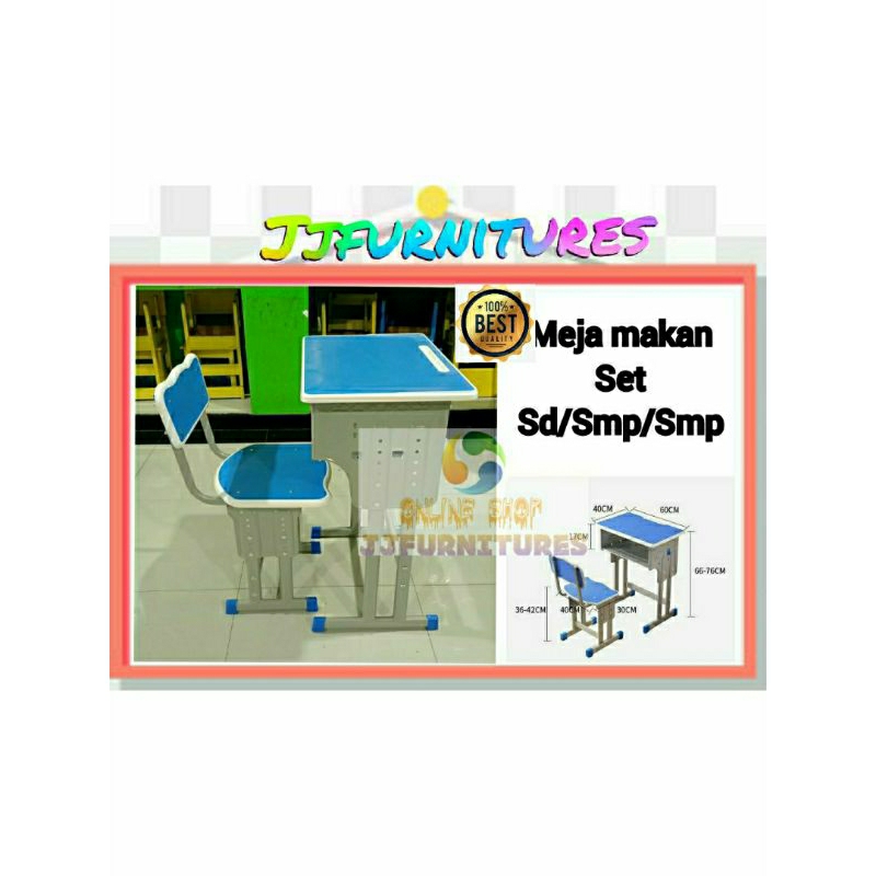 Jual Student set/Meja sekolah/Meja belajar import murah | Shopee Indonesia