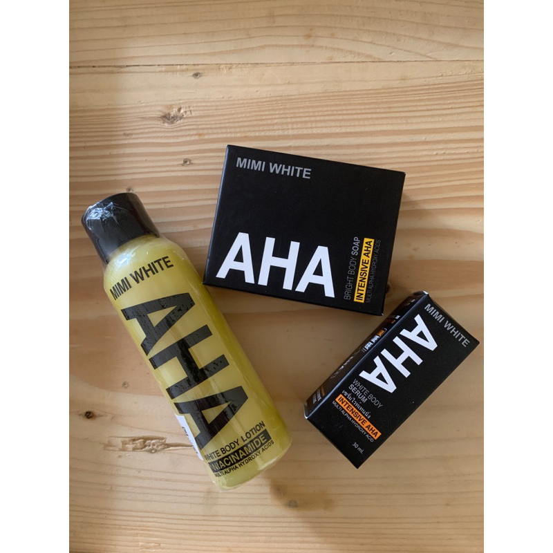 Jual MIMI WHITE AHA BODY SERUM - MIMI WHITE AHA BODY LOTION - MIMI ...