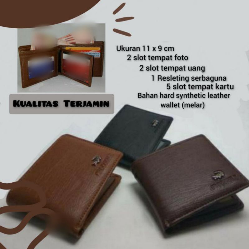 Jual Dompet Pria Pendek Kulit Dompet Lipat | Shopee Indonesia
