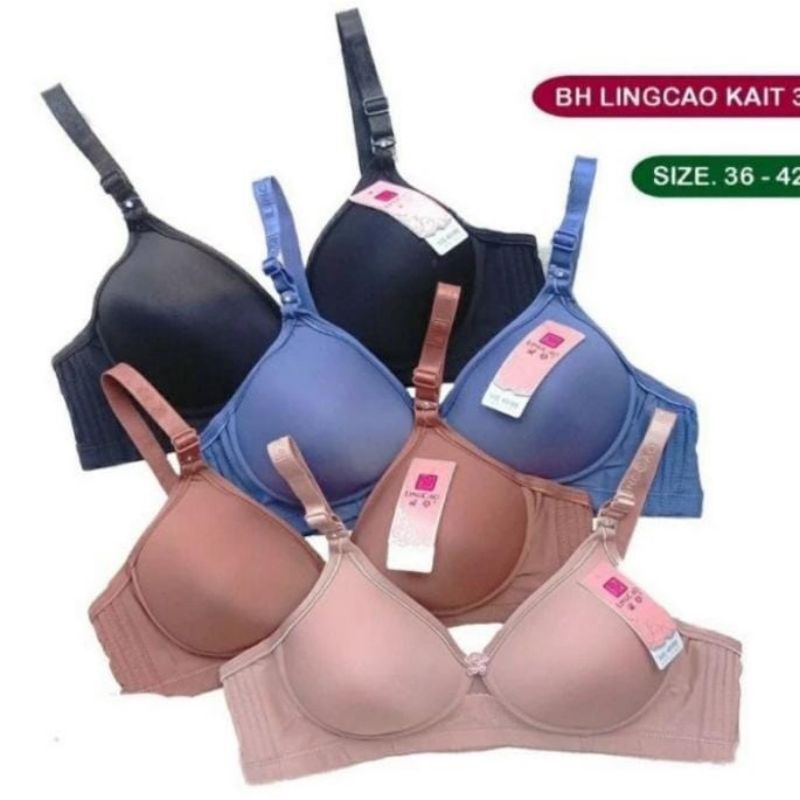 Jual BRA/BH LINGCAU 5 Original B5 kait 3,bisa pilih warna, Bh Tanpa ...