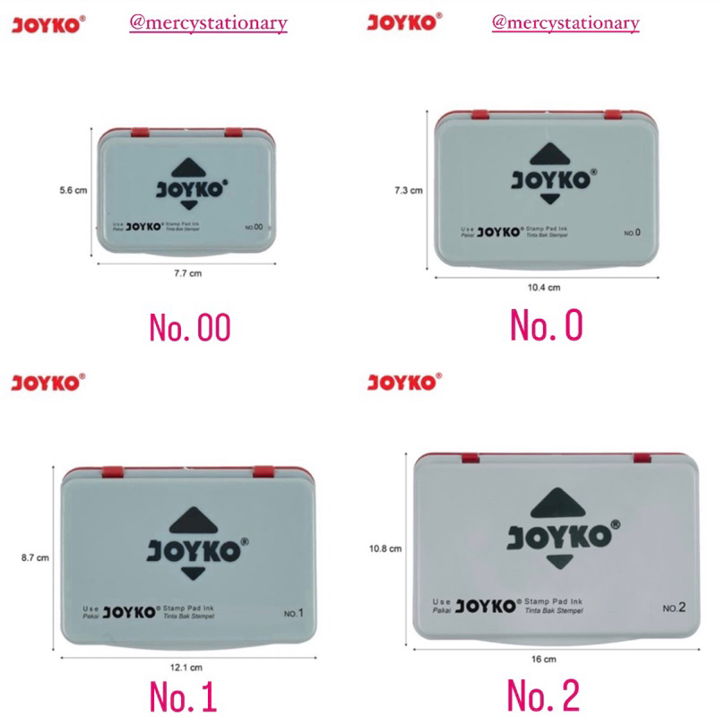 Jual Stamp Pad Joyko No. 00 No. 0 No. 1 No. 2 Bak Stempel Pad Stamppad | Shopee Indonesia