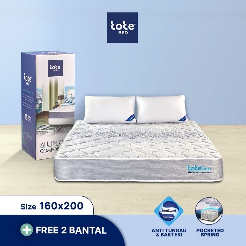 Jual Tote bed kasur inbox pocket spring | Shopee Indonesia