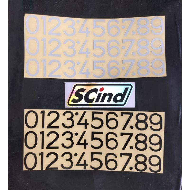 Jual STIKER CUTTING ANGKA PLAT NOMOR TAHUNNYA | Shopee Indonesia