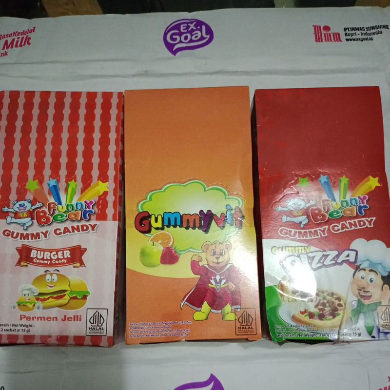 Jual Permen Jelly Gummy Candy 180gr isi 12 sachet | Shopee Indonesia