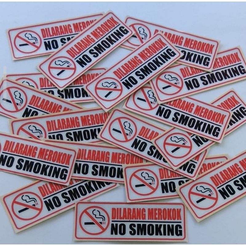 Jual Sticker Cutting DILARANG MEROKOK | Shopee Indonesia