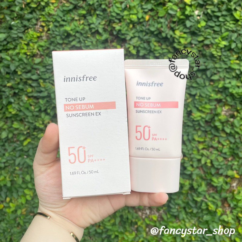 Jual INNISFREE Tone-Up No Sebum Sunscreen Ex SPF 50+ PA++++ (50ml) | Shopee Indonesia