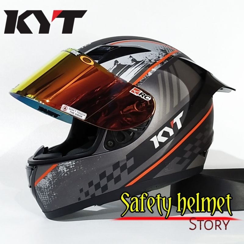 Jual Helm Full face kyt R-10 Solid Black doft (Paket Ganteng Gratis ...