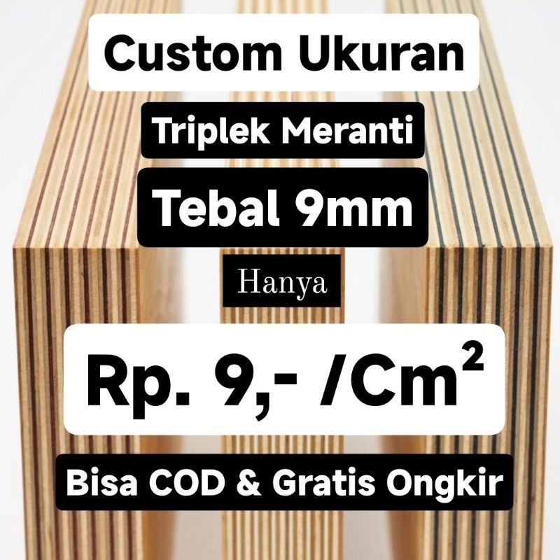 Jual Custom triplek 9mm plywood multiplek halus gread export furniture ...