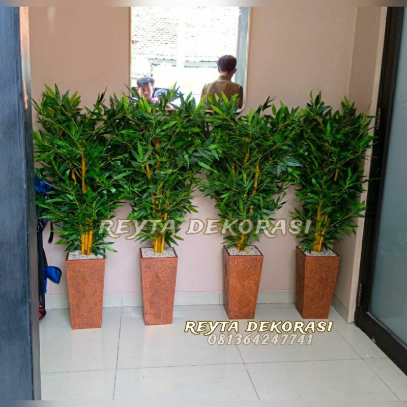 Jual Pohon Bambu tinggi 120cm/bunga Hias Plastik/bunga Artificial/pohon ...