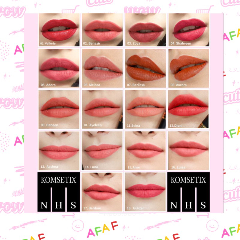 Jual [ KOMSETIX NHS ] LIP CREAM 2,5 gr BPOM dan HALAL MUI 100% Original ...