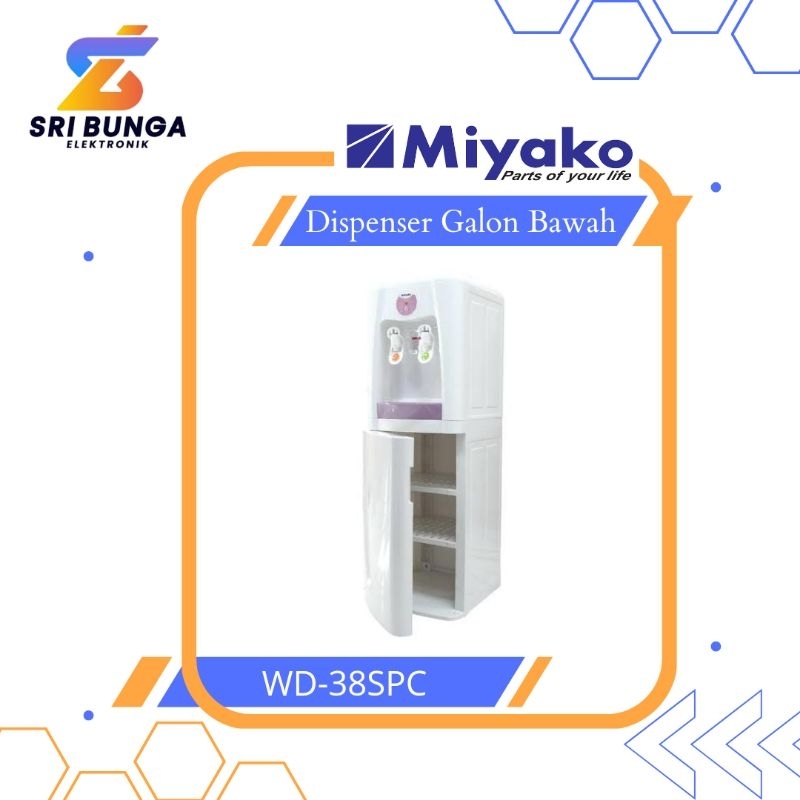 Jual Dispenser Air Galon Atas MIYAKO WD-38 SPC Water Dispenser WD-389H ...
