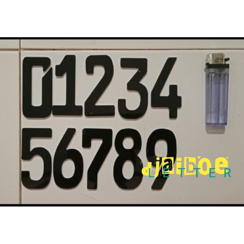 Jual MAL HURUF (cetakan) PLAT NOMOR MOBIL FONT BARU bahan akrilik 2mm ...