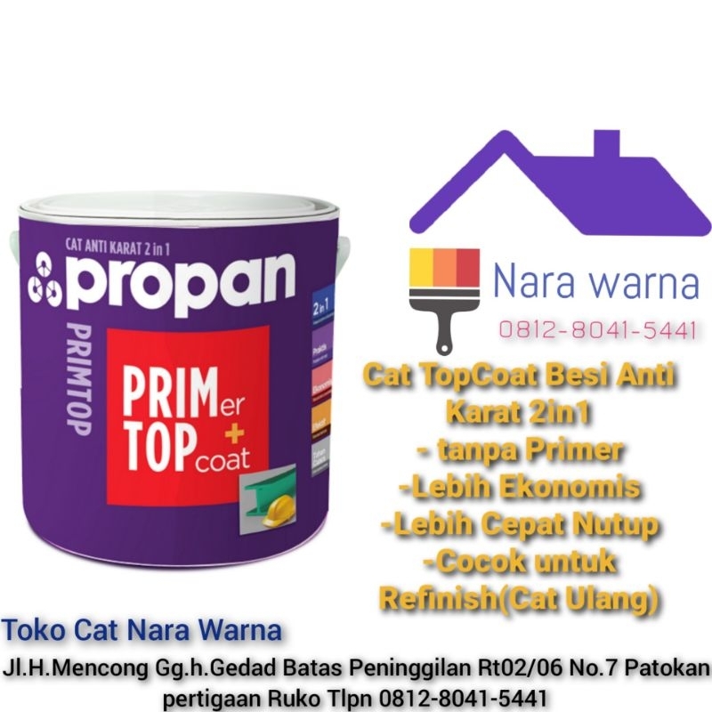 Jual Propan Primtop 2in1 Cat Besi Anti Karat 20 Kg | Shopee Indonesia