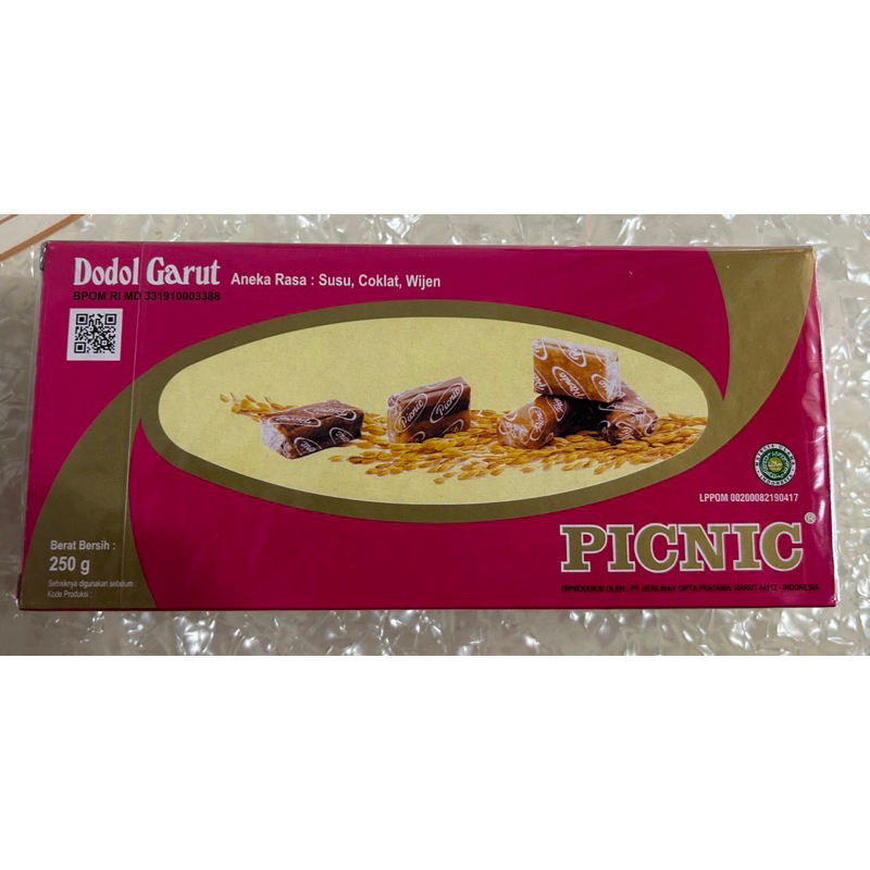 Jual Dodol Garut Picnic 250gr / Dodol Jadul Enak Susu Coklat Wijen | Shopee Indonesia