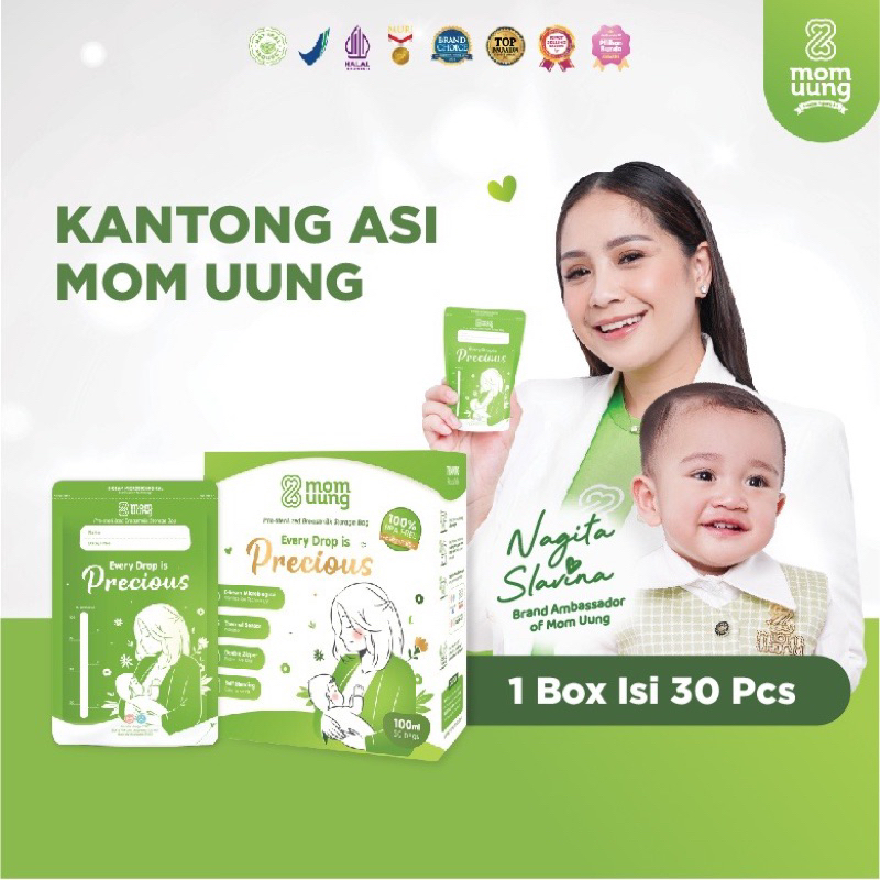 Jual Mom Uung Pre-sterilized Breast Milk Bag (Kantong Asi 100ml) Wadah ...