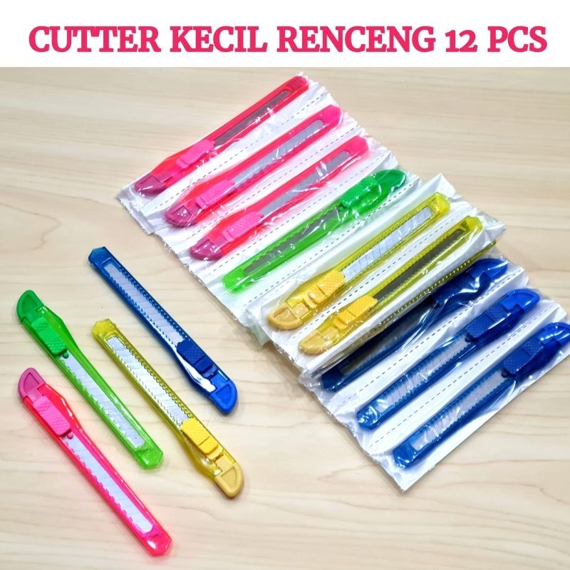Jual Cutter Kecil Renceng 12 Pcs | Shopee Indonesia